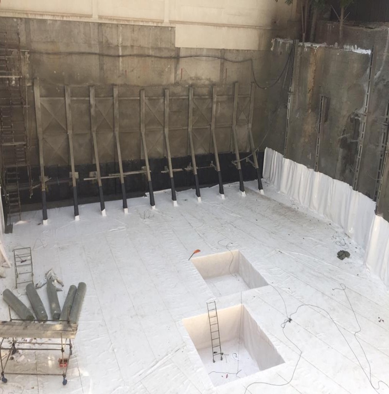 Elahiyeh-Takhti Construction Pit Waterproofing - Geosakht Co